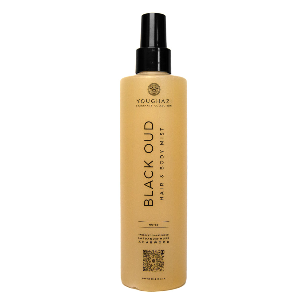 Black Oud | Hair & Body Mist 300ml – Youghazi Fragrance Collection