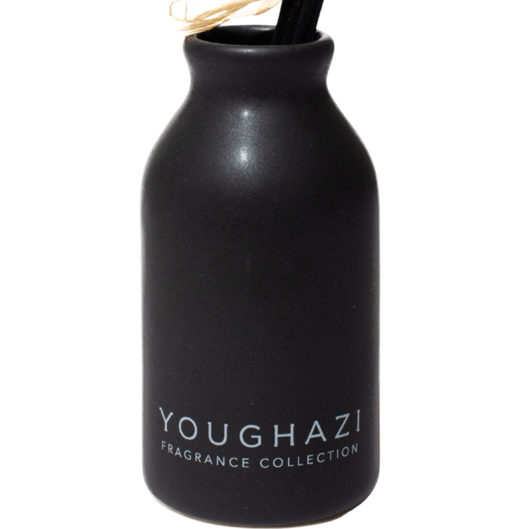 Black Ceramic Reed Diffuser Bottle + 10 Reed Sticks – Youghazi ...